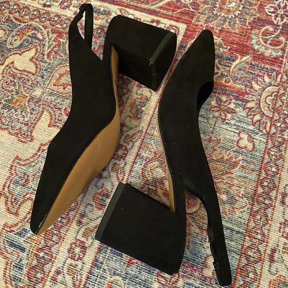 ASOS | Shoes | Asos Black Slingback Heels | Poshmark